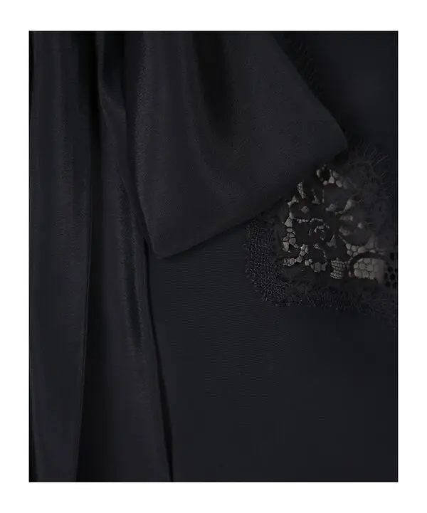 ERMANNO FIRENZE Lace-trim Pussy-bow Blouse