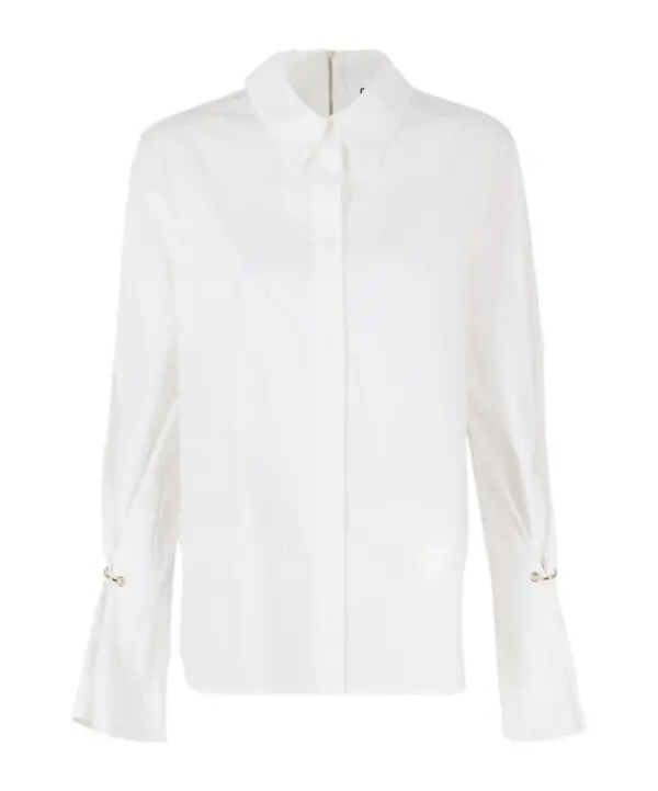 Erika Cavallini Long-sleeved Shirt With Fold-over Collar