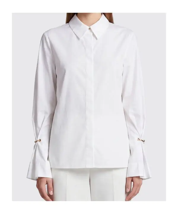 Erika Cavallini Long-sleeved Shirt With Fold-over Collar