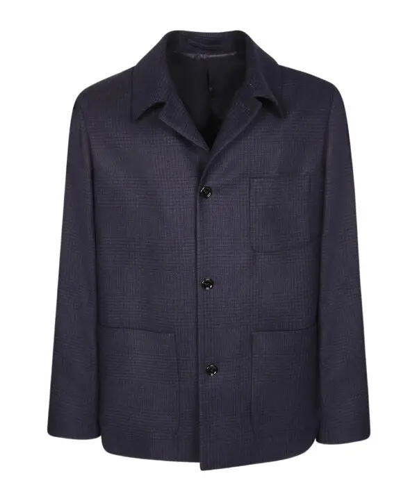 LARDINI Long-sleeve Jacket With Check Pattern