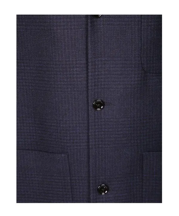 LARDINI Long-sleeve Jacket With Check Pattern