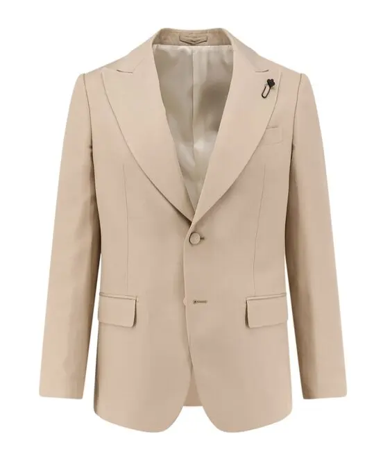 LARDINI Single-breasted Peak-lapel Blazer