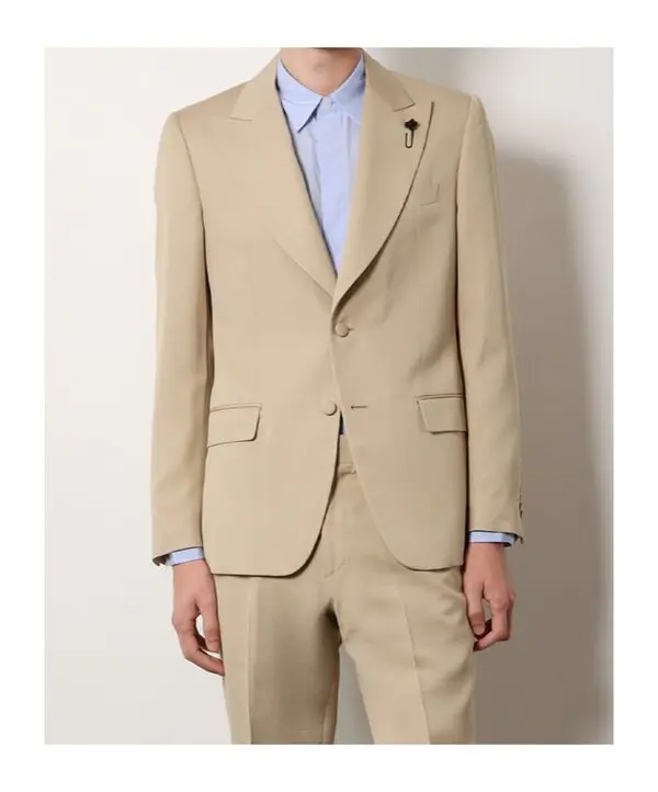 LARDINI Single-breasted Peak-lapel Blazer