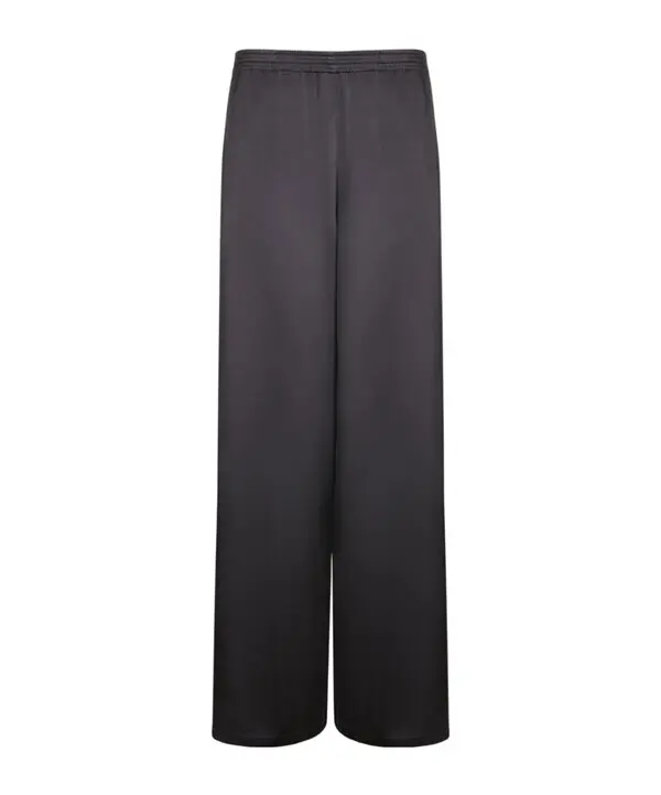 Fabiana Filippi Wide-leg Satin Trousers - Black