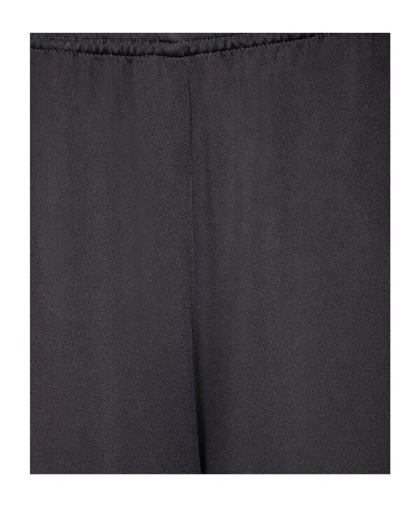 Fabiana Filippi Wide-leg Satin Trousers - Black