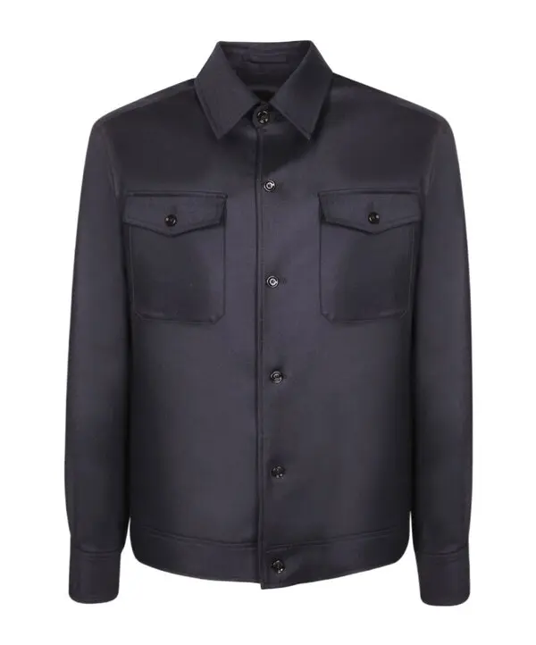 LARDINI Long Sleeve Casual Jacket