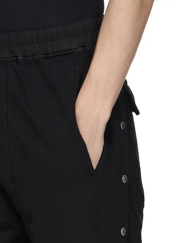 Rick Owens Wide Pusher Press-stud Track Pants