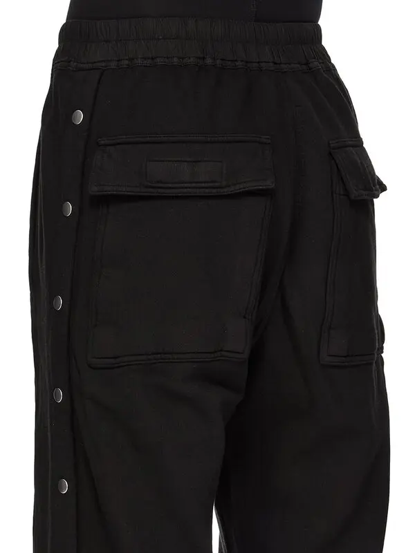 Rick Owens Wide Pusher Press-stud Track Pants
