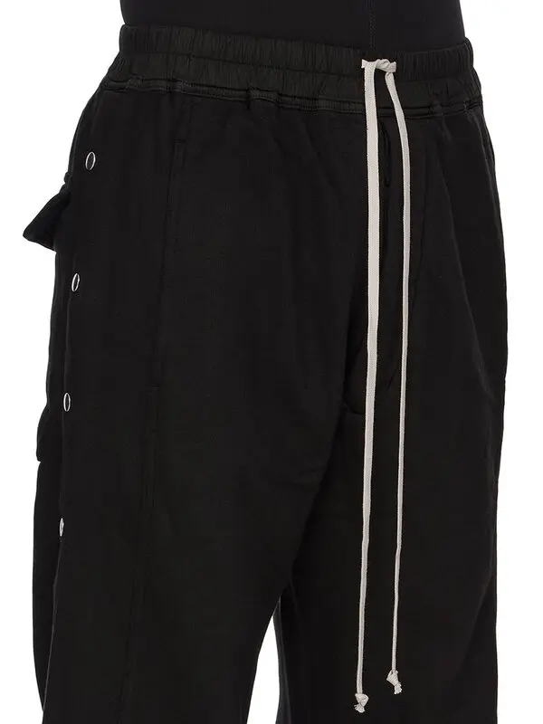 Rick Owens Wide Pusher Press-stud Track Pants