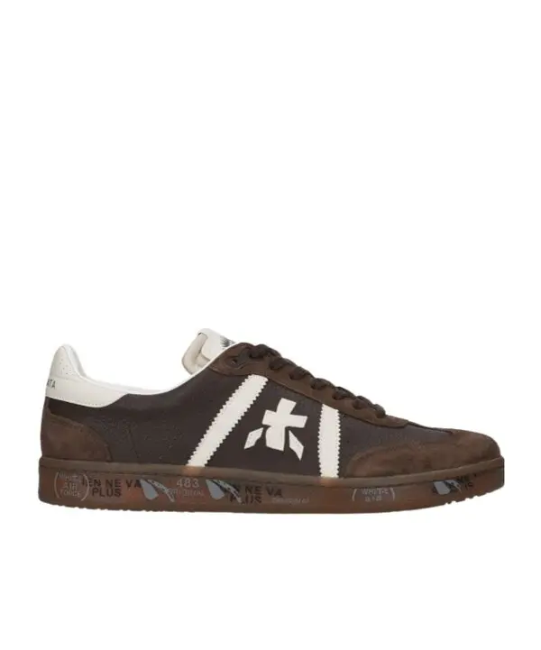 Premiata Bonnie Leather And Suede Sneakers