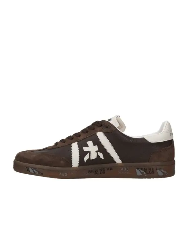 Premiata Bonnie Leather And Suede Sneakers