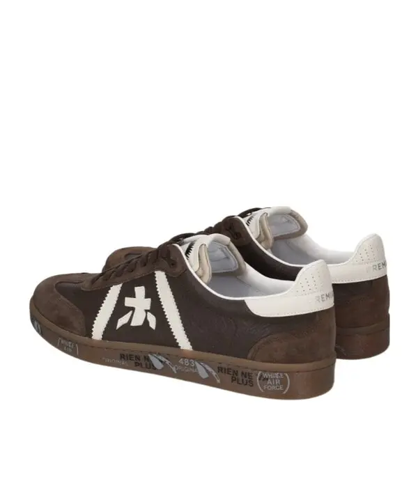 Premiata Bonnie Leather And Suede Sneakers