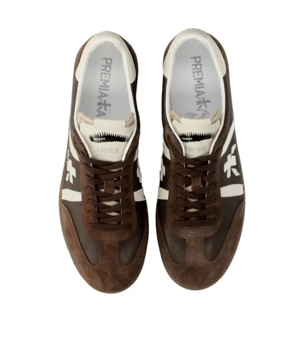 Premiata Bonnie Leather And Suede Sneakers