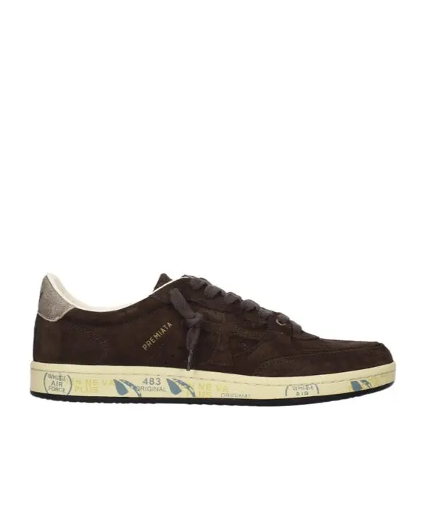 Premiata Bskt Suede Leather Sneakers