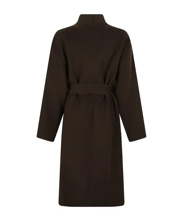 Alberta Ferretti Belted Coat - Black