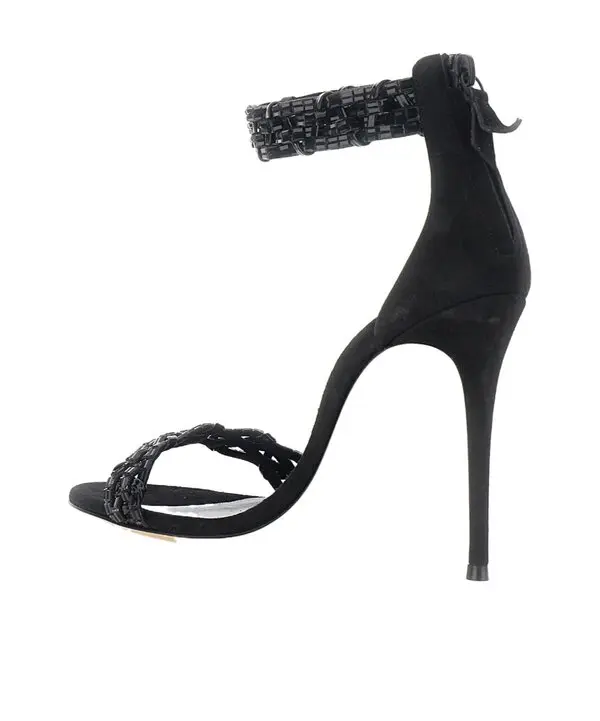Casadei Braided Stiletto Heels With Buckle Fastening