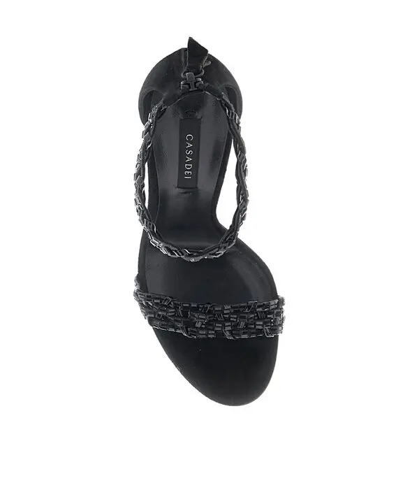 Casadei Braided Stiletto Heels With Buckle Fastening