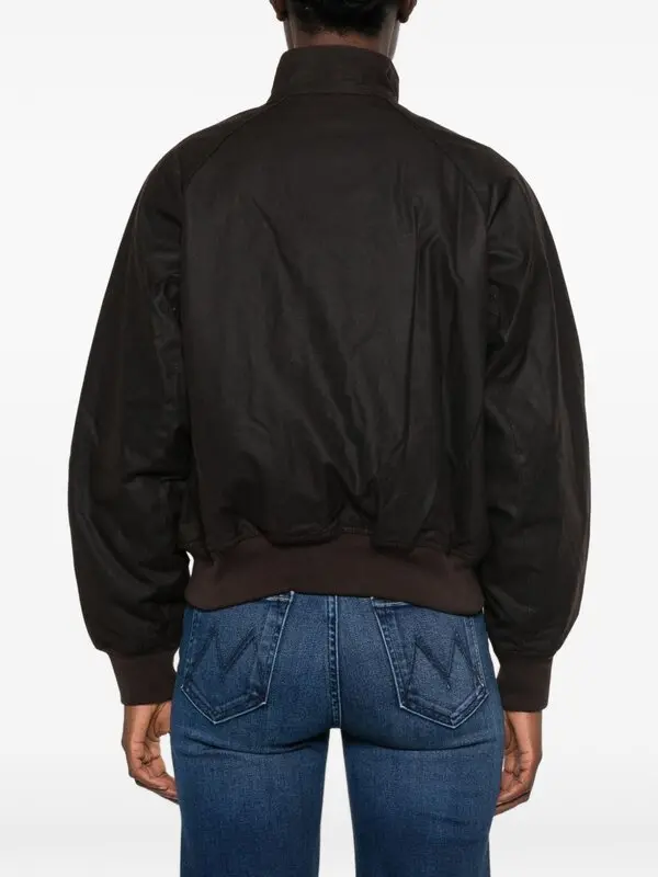 Barbour Corduroy-trim Pocket Detail Zip-up Jacket - Brown