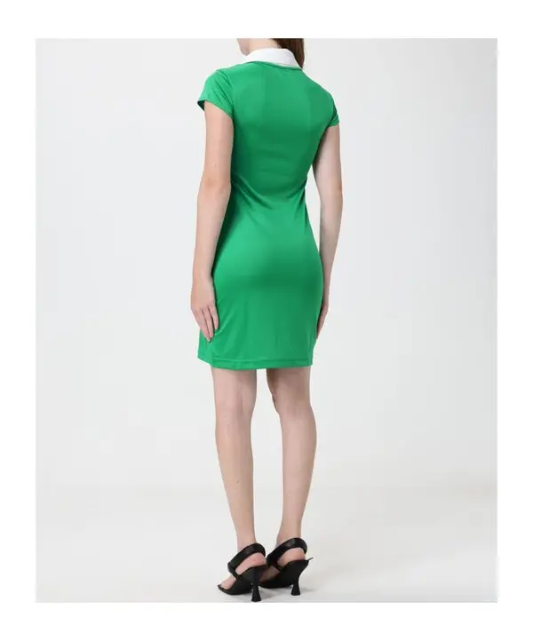 COURREGES Courrèges Contrast Collar Polo Dress