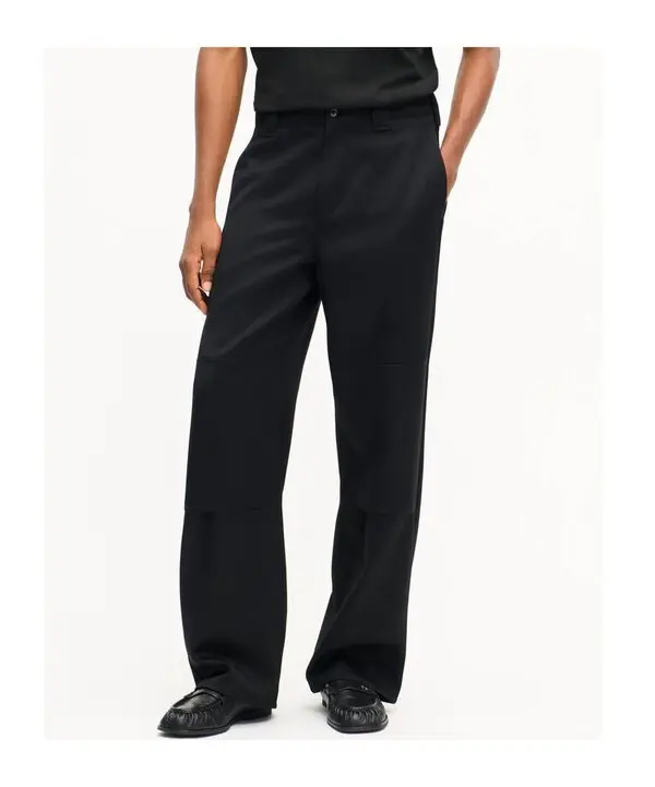 Kenzo Double Knee Chino In Virgin Wool