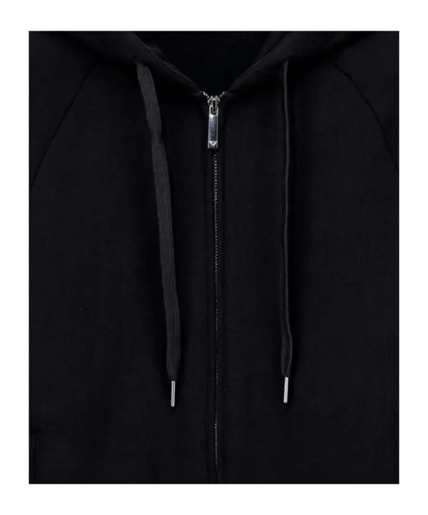 Emporio Armani Zip-up Drawstring Hoodie