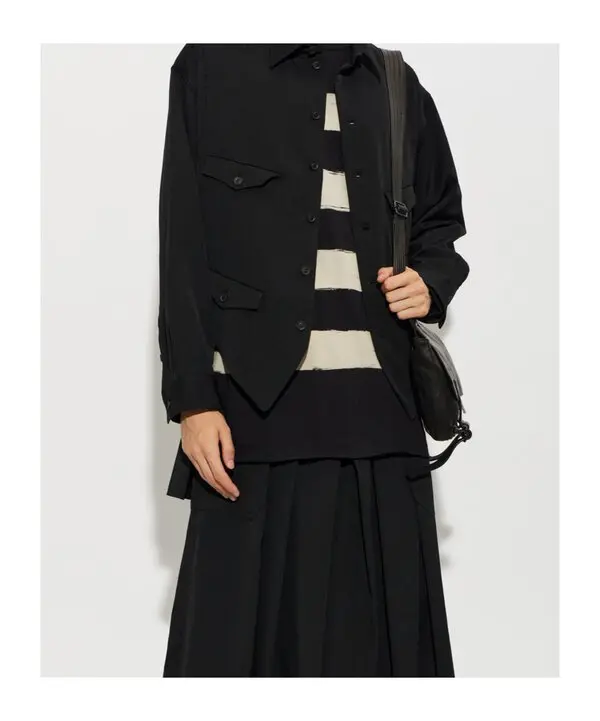 Yohji Yamamoto Crew Neck Long-sleeved T-shirt