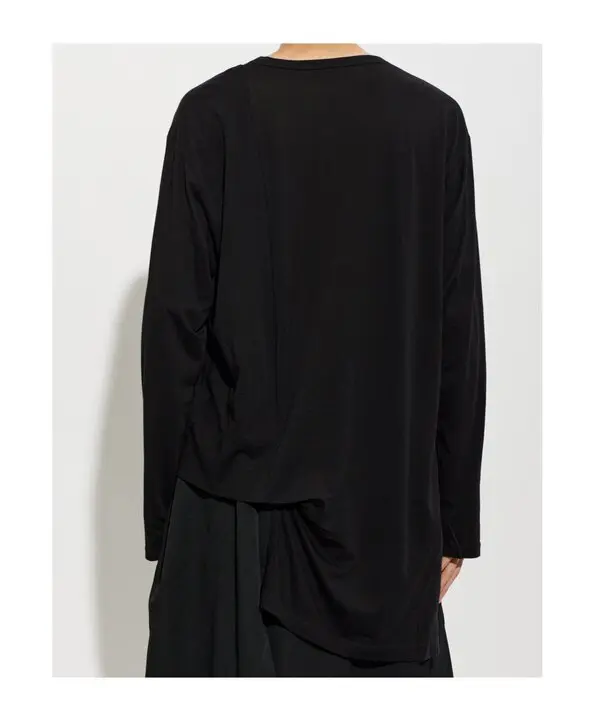 Yohji Yamamoto Crew Neck Long-sleeved T-shirt