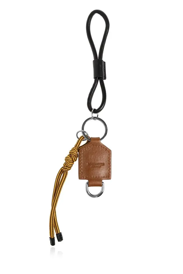 Dsquared2 Leather Geometric Logo Keychain