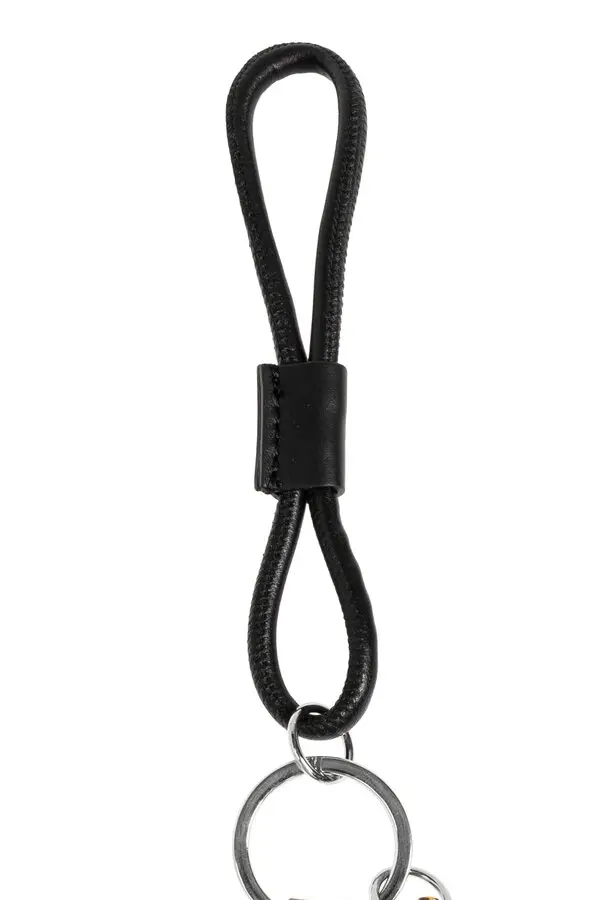 Dsquared2 Leather Geometric Logo Keychain