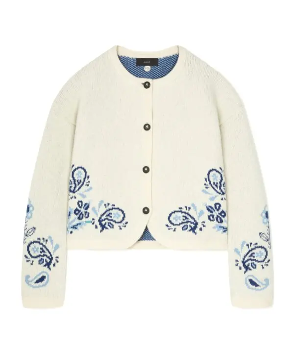 Alanui Island Roots Foulard Jacquard Knit Jacket