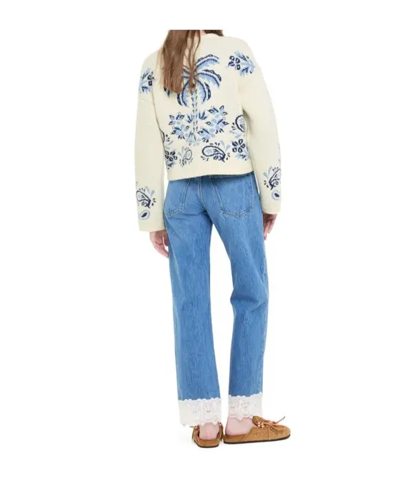 Alanui Island Roots Foulard Jacquard Knit Jacket