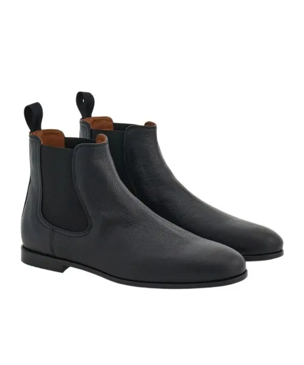 FERRAGAMO Calfskin Suede Chelsea Boot