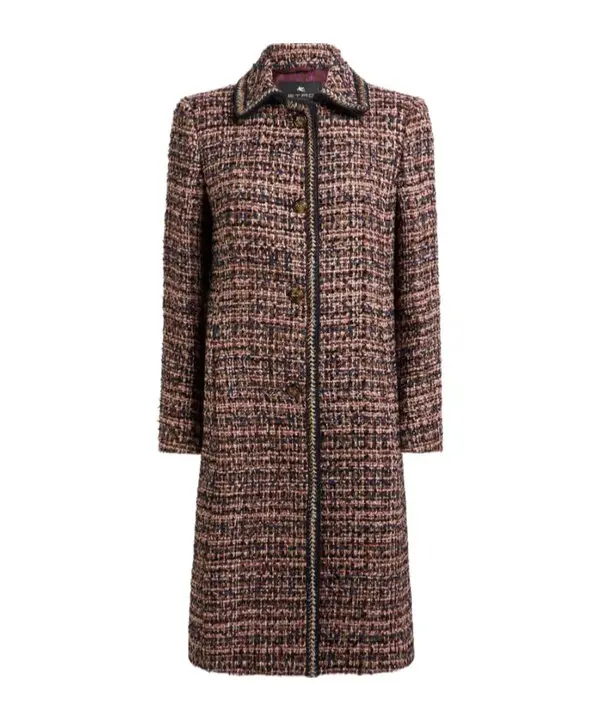 Etro Multicoloured Tweed Coat