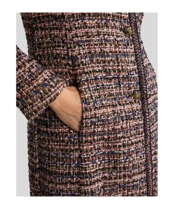 Etro Multicoloured Tweed Coat