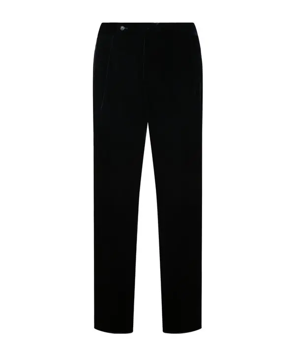 Giorgio Armani Pleated Velvet Tailored Trousers