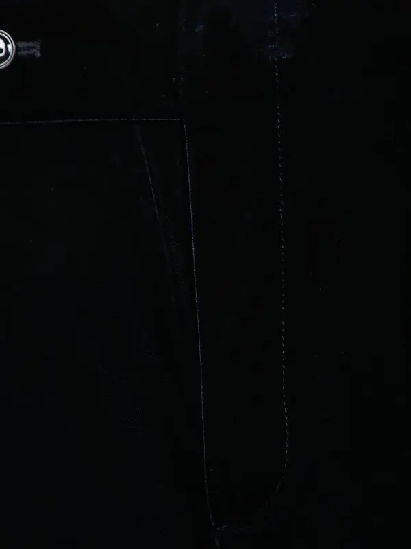 Giorgio Armani Pleated Velvet Tailored Trousers