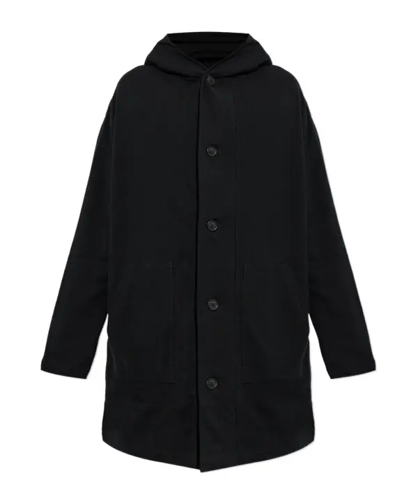 Yohji Yamamoto Long-sleeved Hooded Jacket