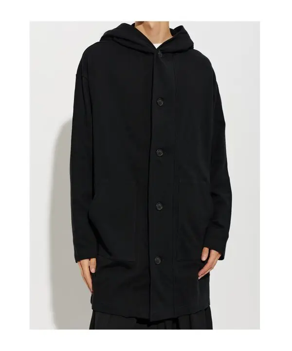 Yohji Yamamoto Long-sleeved Hooded Jacket