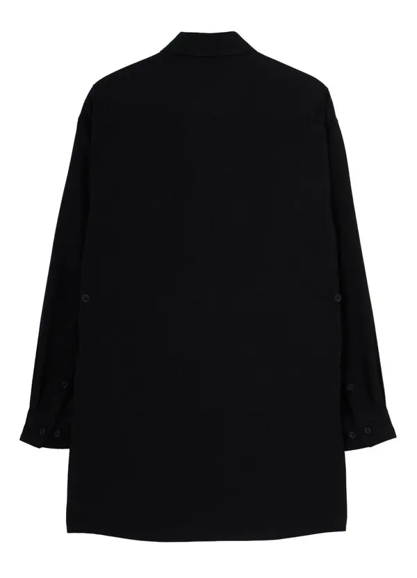 Yohji Yamamoto Wool Gabardine Vest Layered Blouse