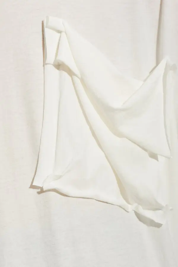 Yohji Yamamoto Draped Pocket Oversized T-shirt