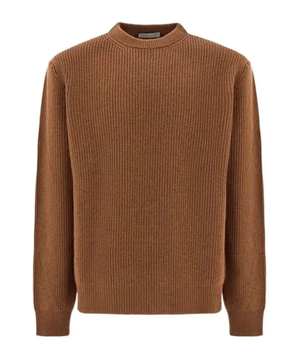 Canali Light Wool And Cashmere Crew Neck Sweater