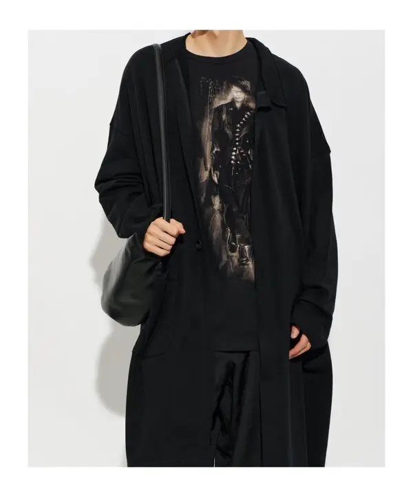 Yohji Yamamoto Graphic Printed Long-sleeved T-shirt