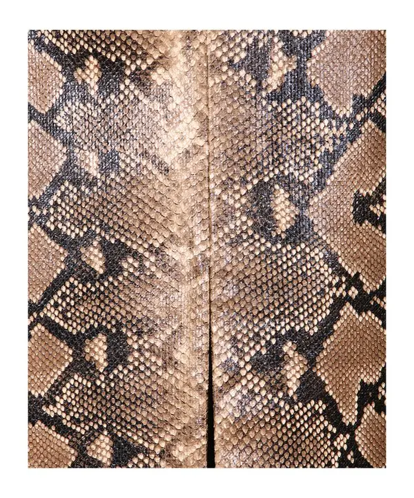 ERMANNO FIRENZE Python Print Slim Fit Skirt