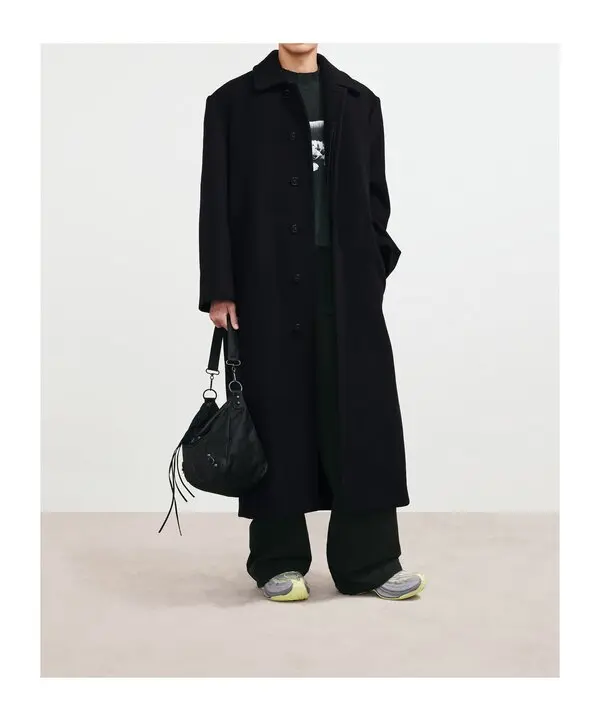 Balenciaga Long Double-faced Cocoon Coat