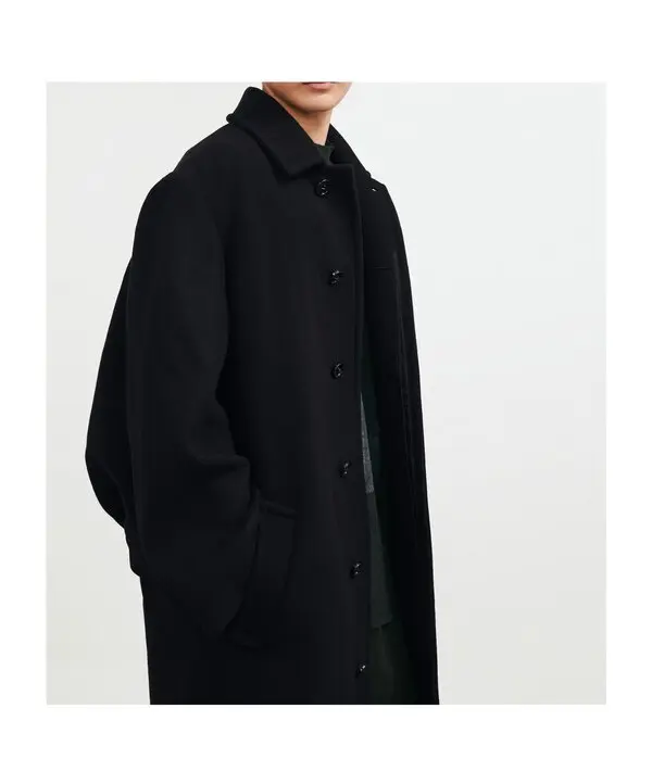 Balenciaga Long Double-faced Cocoon Coat