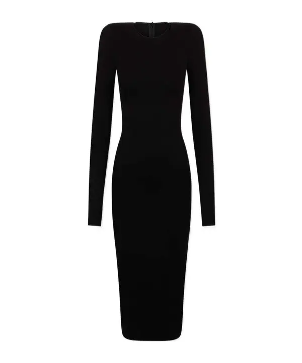 Dsquared2 Long-sleeve Midi Dress - Black