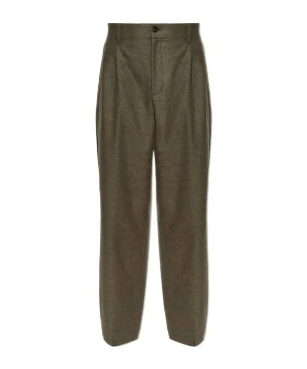 GOLDEN GOOSE Pleated Tailored Trousers - Gray