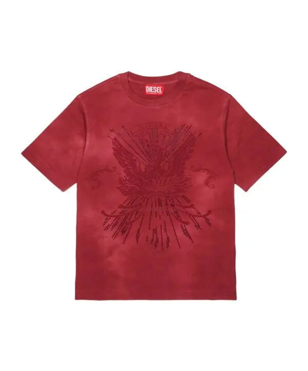 DIESEL® Tattoo-effect Graphic-print T-shirt