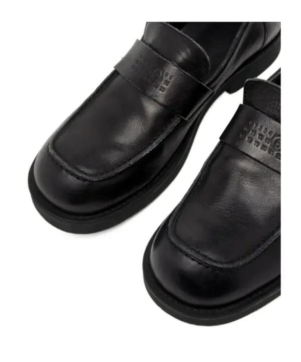 MAISON MARGIELA Biker Washed-suede Loafers