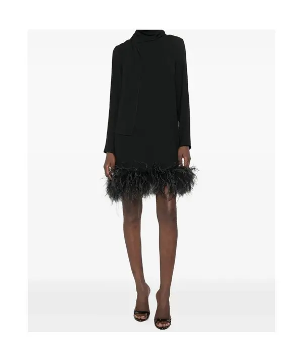 P.a.r.o.s.h Feather Trim Dress